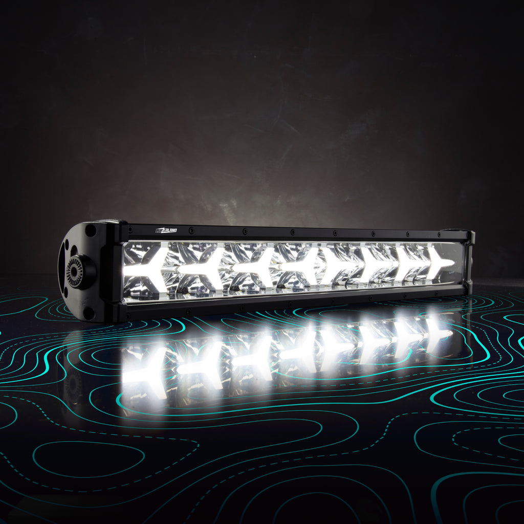 32 Inch LED light bar double row | DRL | Flatout Offroad NZ