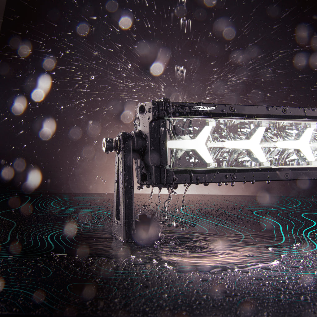 52 Inch LED light bar double row | DRL | Flatout Offroad NZ