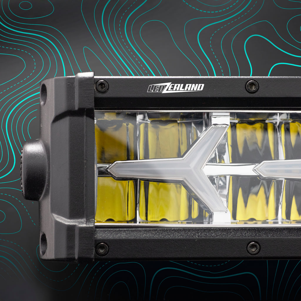 52 Inch LED light bar double row | DRL | Flatout Offroad NZ